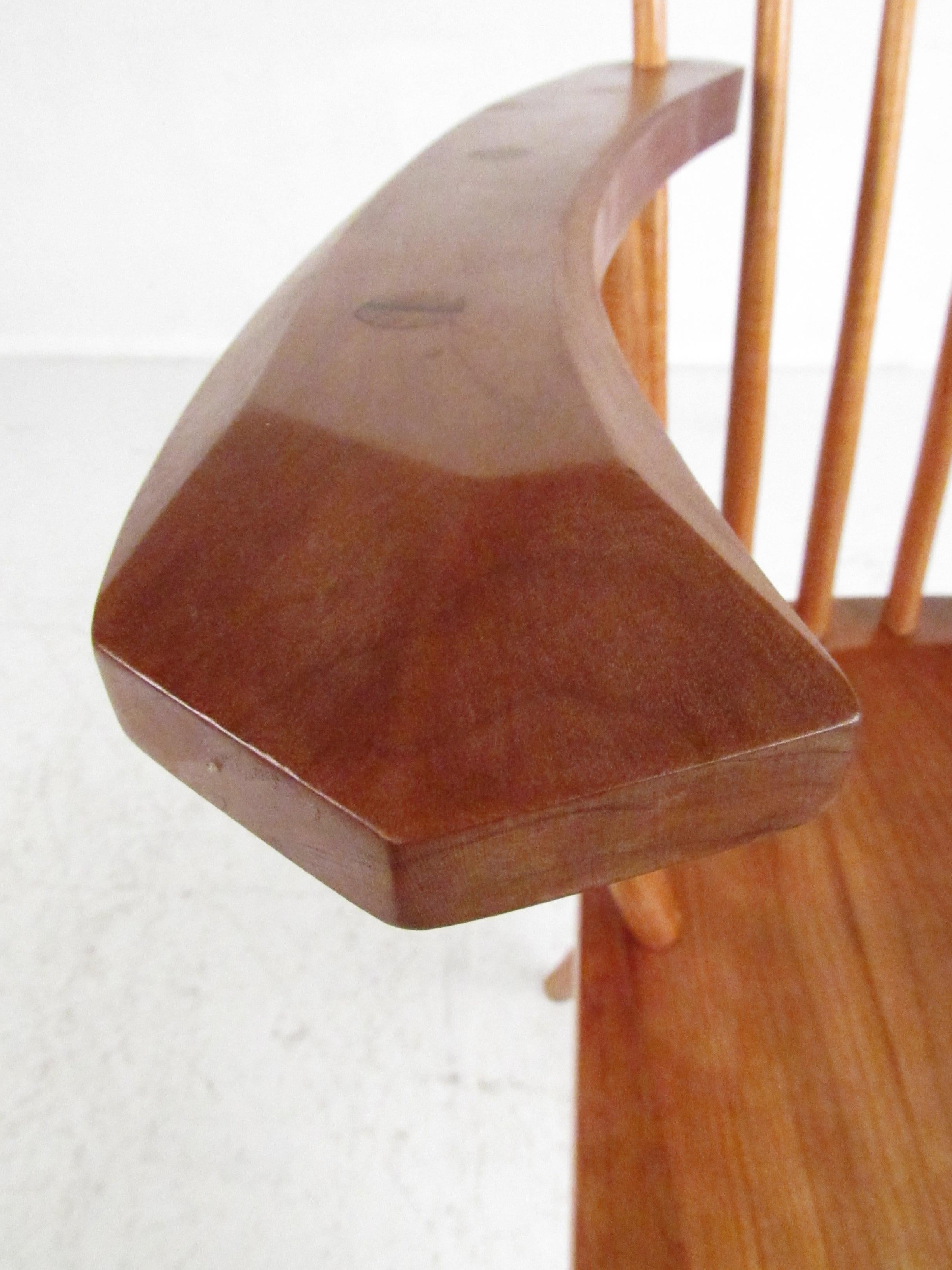 Pair of Studio Made Windsor High Back Chairs For Sale at 1stDibs