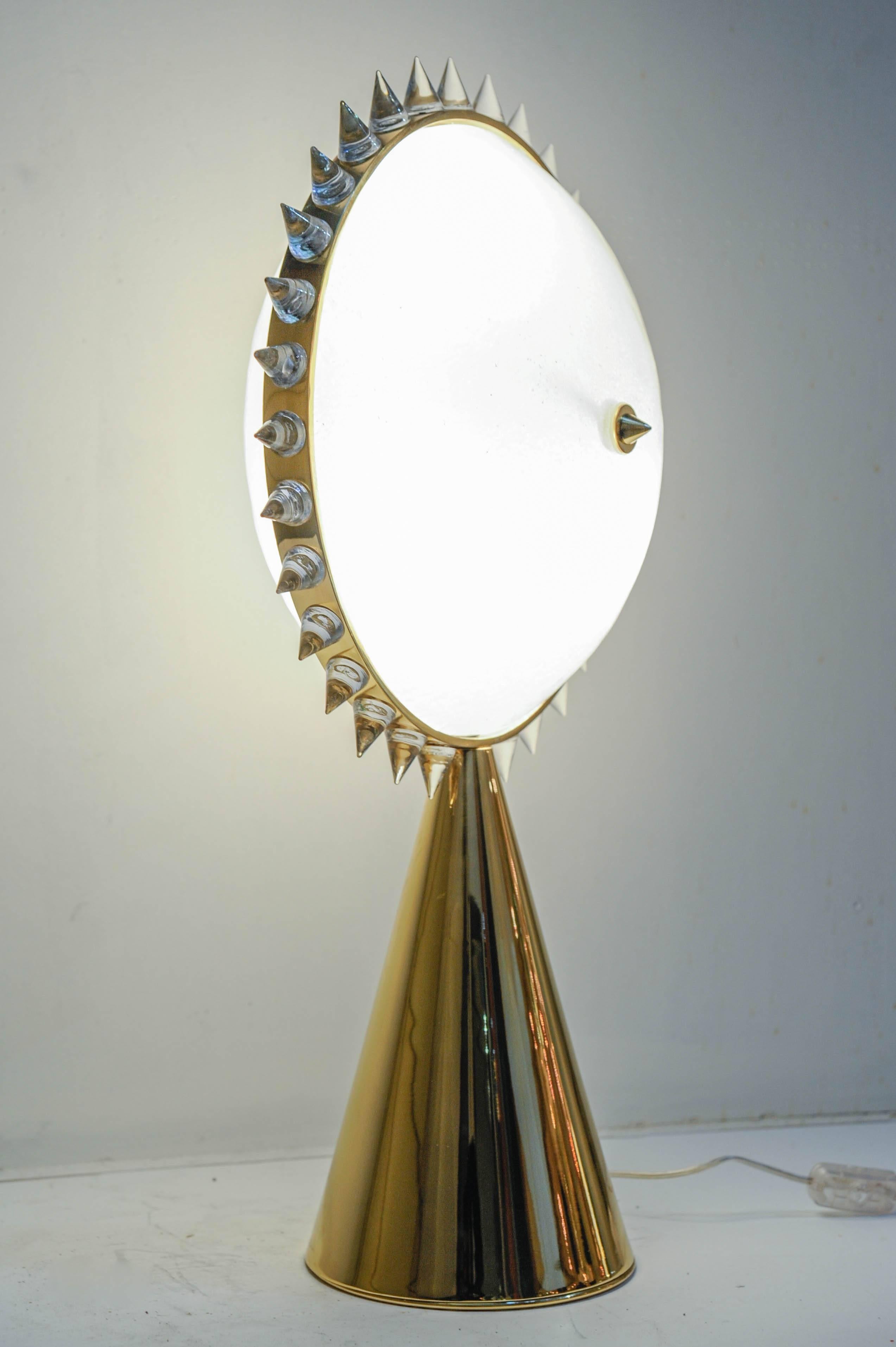 Pair of "Sun" Lamps Designed by Juanluca Fontana at 1stDibs