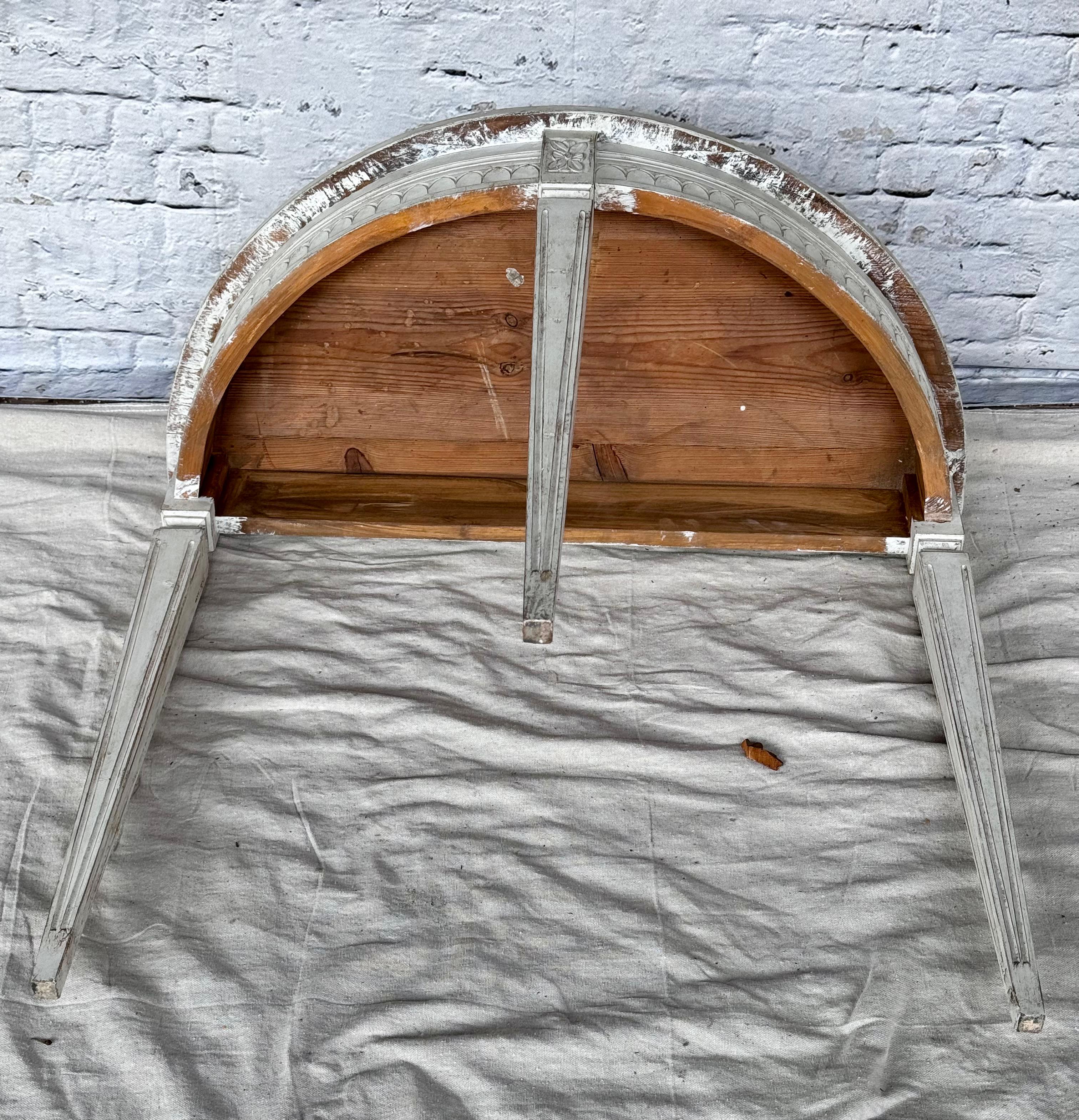 Pair Of Swedish Classical Style White Painted Console Tables For Sale ...