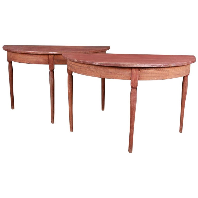 Pair of Swedish Console Tables For Sale at 1stDibs