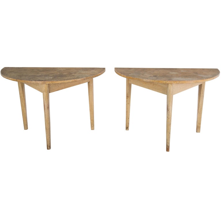 Pair of Swedish Console Tables at 1stDibs