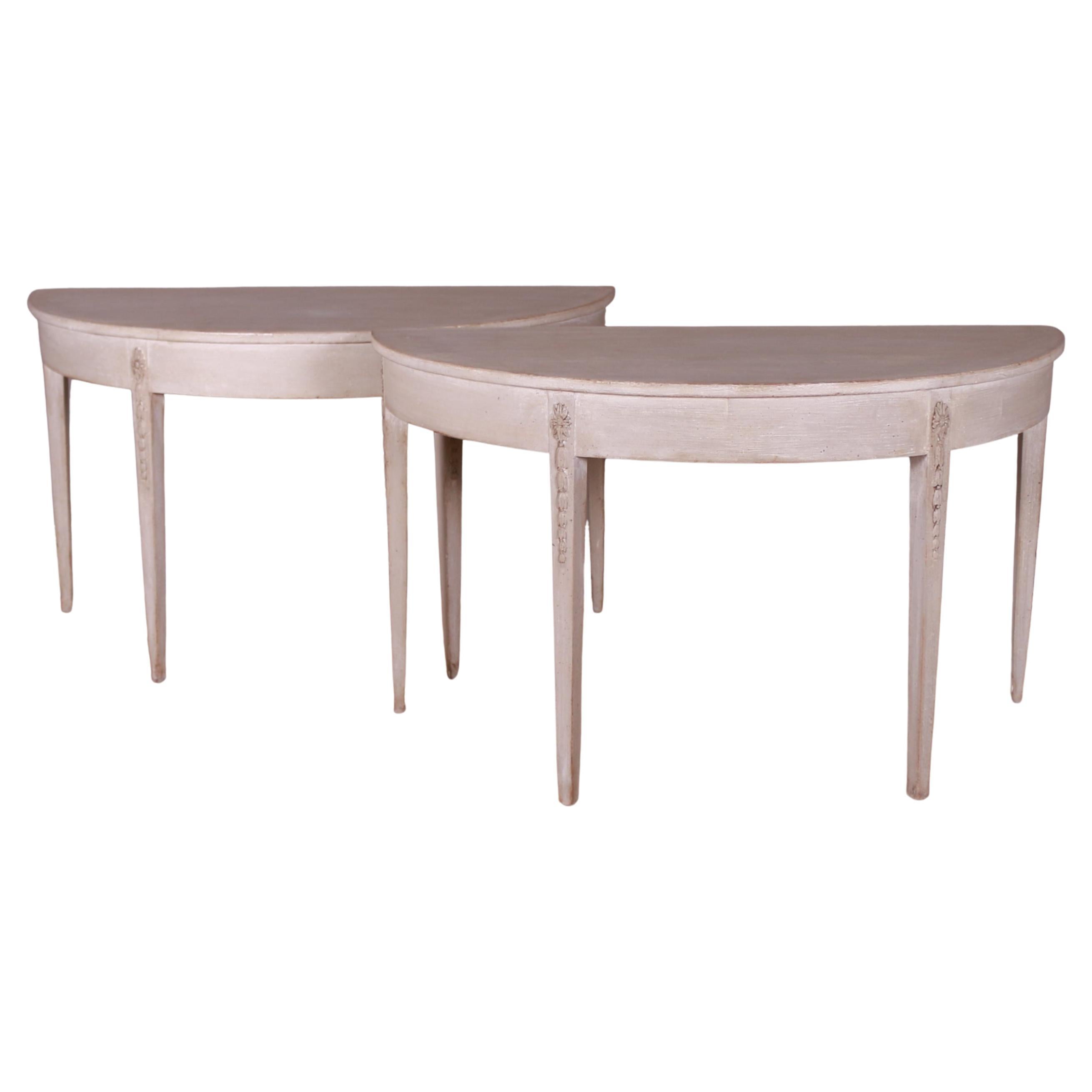 A Pair Of Console Tables With Winged Figures For Sale at 1stDibs