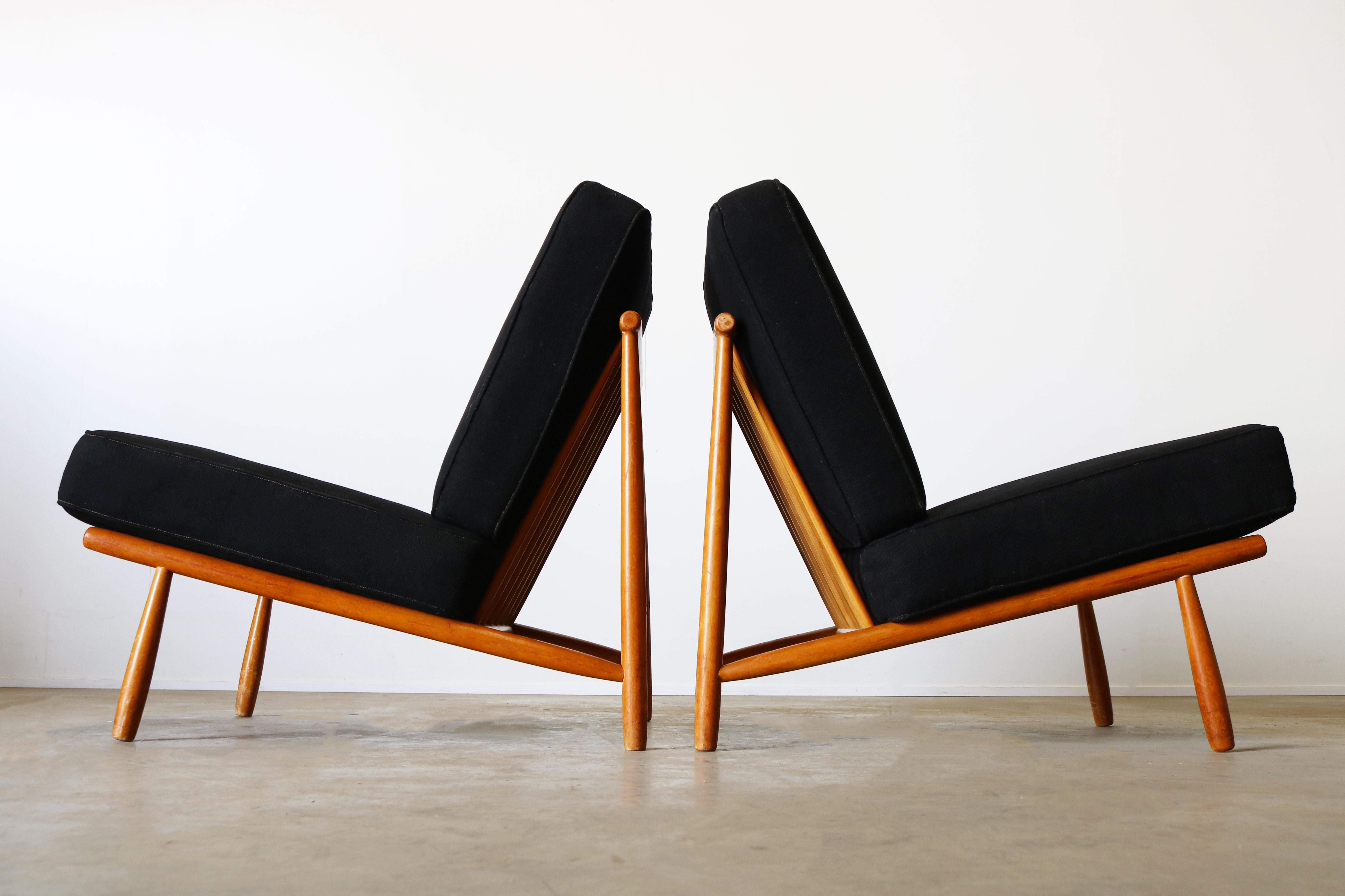 Pair of Swedish "Domus 1" Lounge Chairs by Alf Svensson for DUX ...