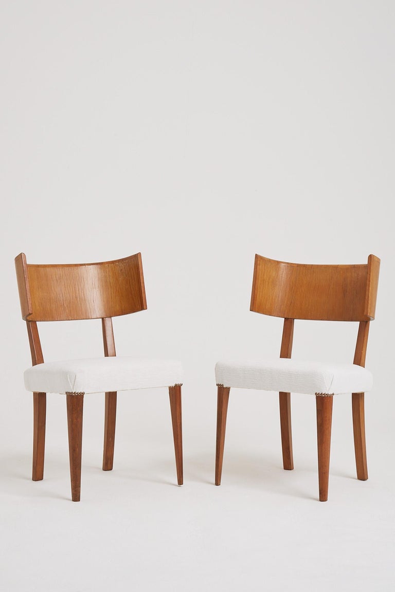 Pair of Swedish Grace Klimsos Chairs at 1stDibs