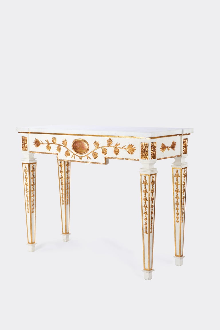 Pair of Swedish Gustavian Style Console Tables For Sale at 1stDibs