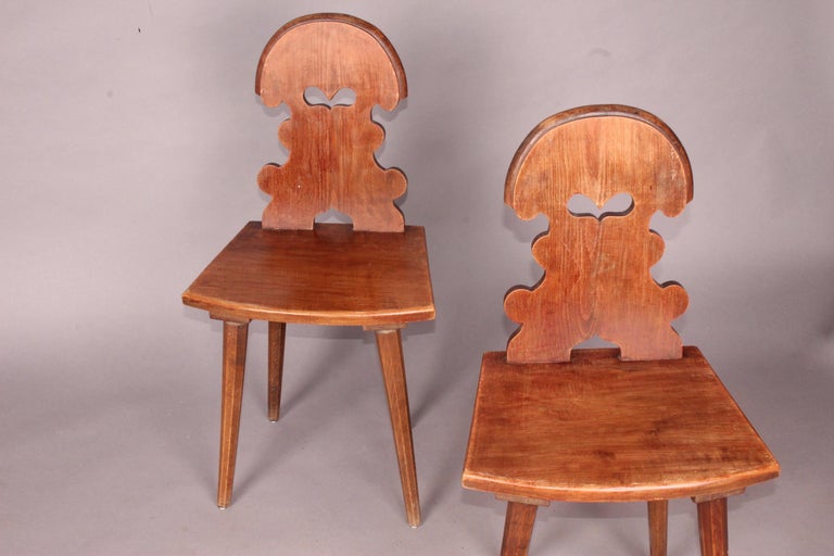 Pair of Swiss Alp Escabelle at 1stDibs