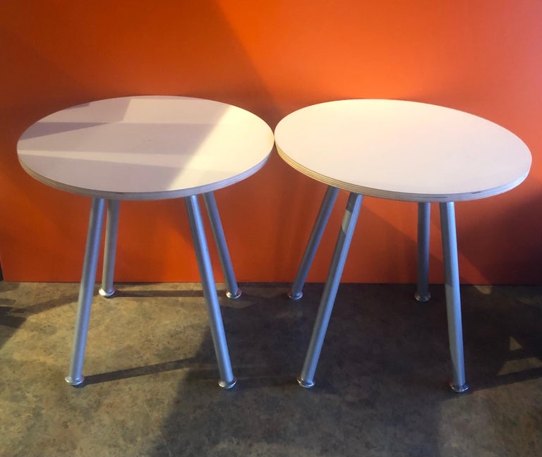 Pair of "Swoop" Tables / Stools by Brian Kane for Herman Miller For ...