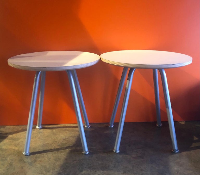 Pair of "Swoop" Tables / Stools by Brian Kane for Herman Miller For ...