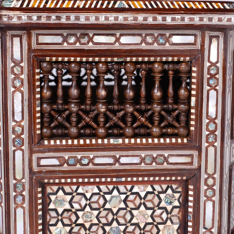 Pair of Syrian Hexagon End Tables or Stands at 1stDibs