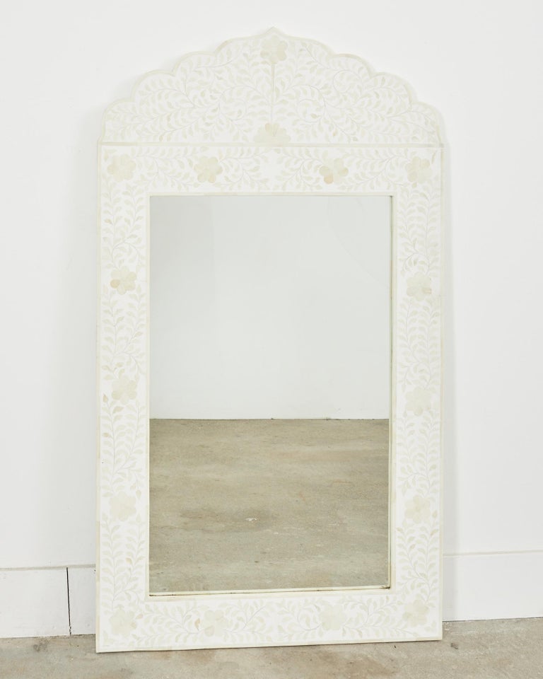 Pair of Syrian Moorish Style Bone Inlay Mosaic Wall Mirrors For Sale at ...