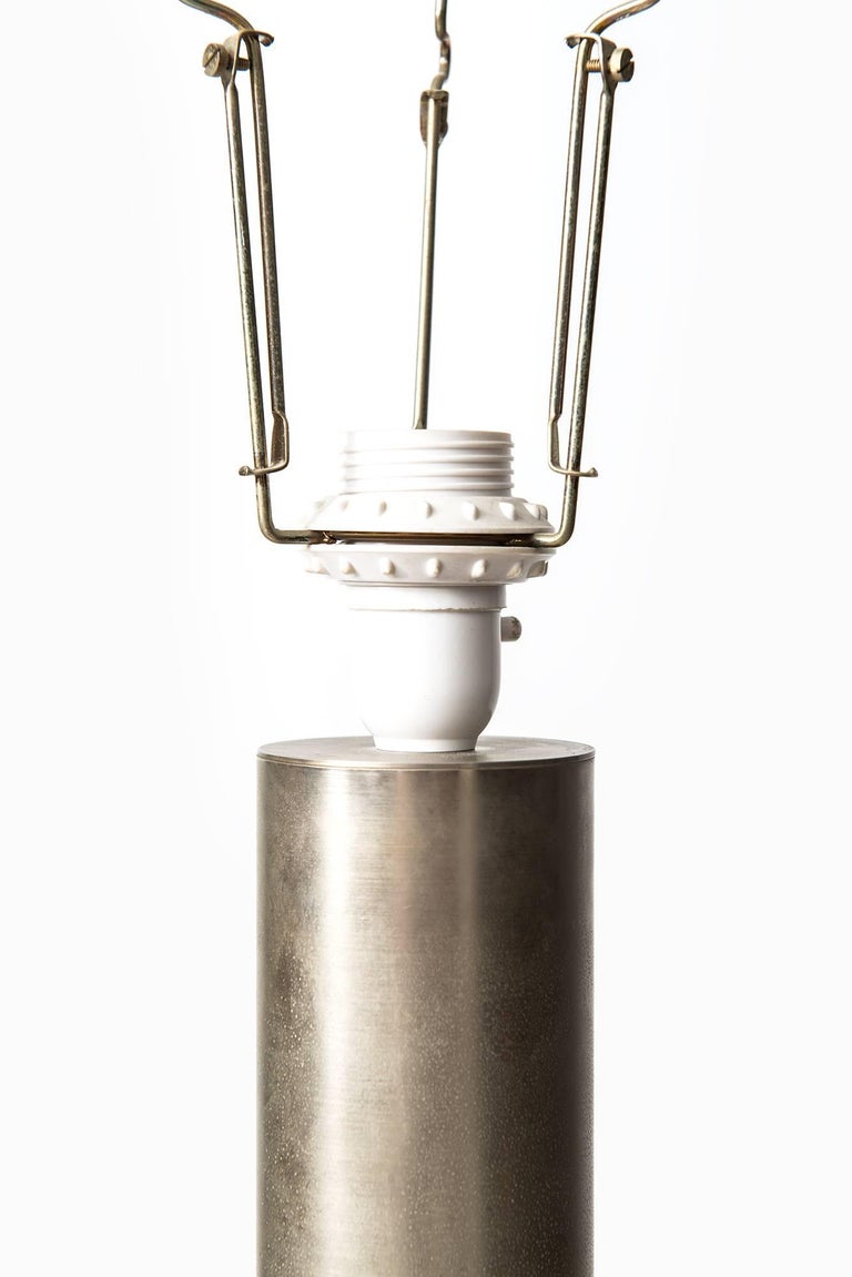 Pair of Table Lamps in Steel Produced in Sweden For Sale at 1stDibs