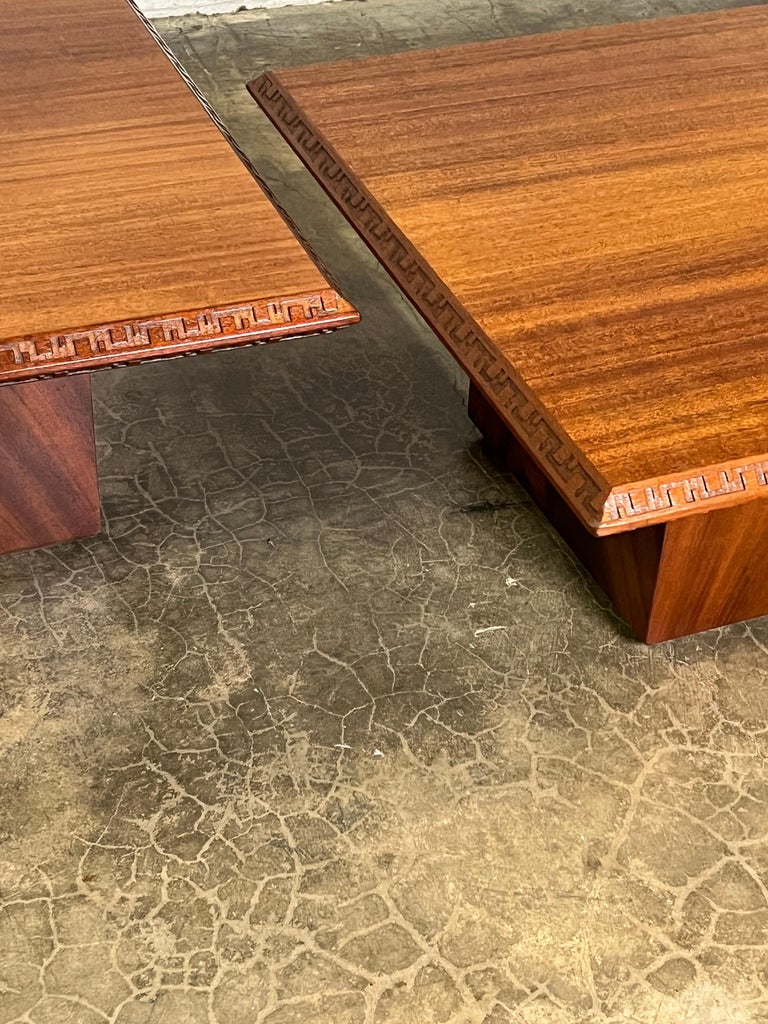 Pair of Tables by Frank Lloyd Wright for Henredon at 1stDibs