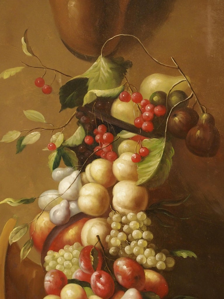 Pair of Tall Antique Italian Still Life Paintings, circa 1900 For Sale ...