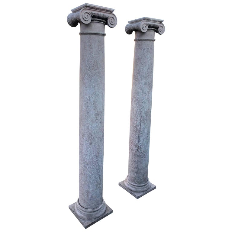 Pair of Tall Architectural Ionic-Order Columns at 1stDibs | ionic ...