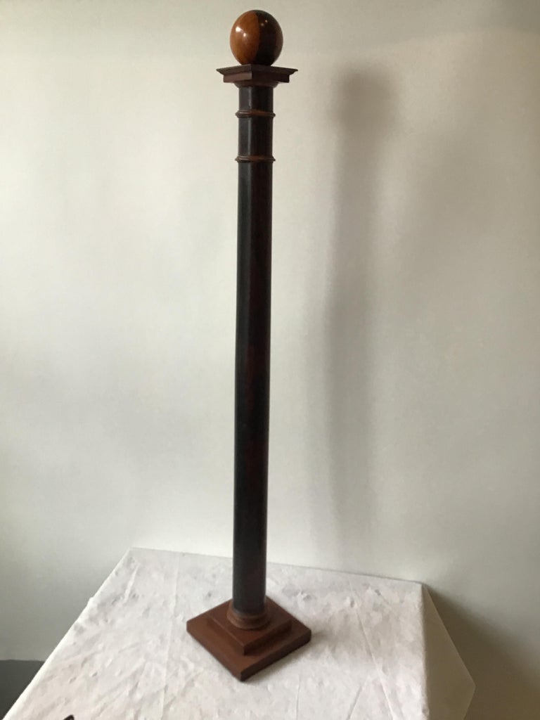 Pair of Tall Decorative Wood Columns For Sale at 1stDibs