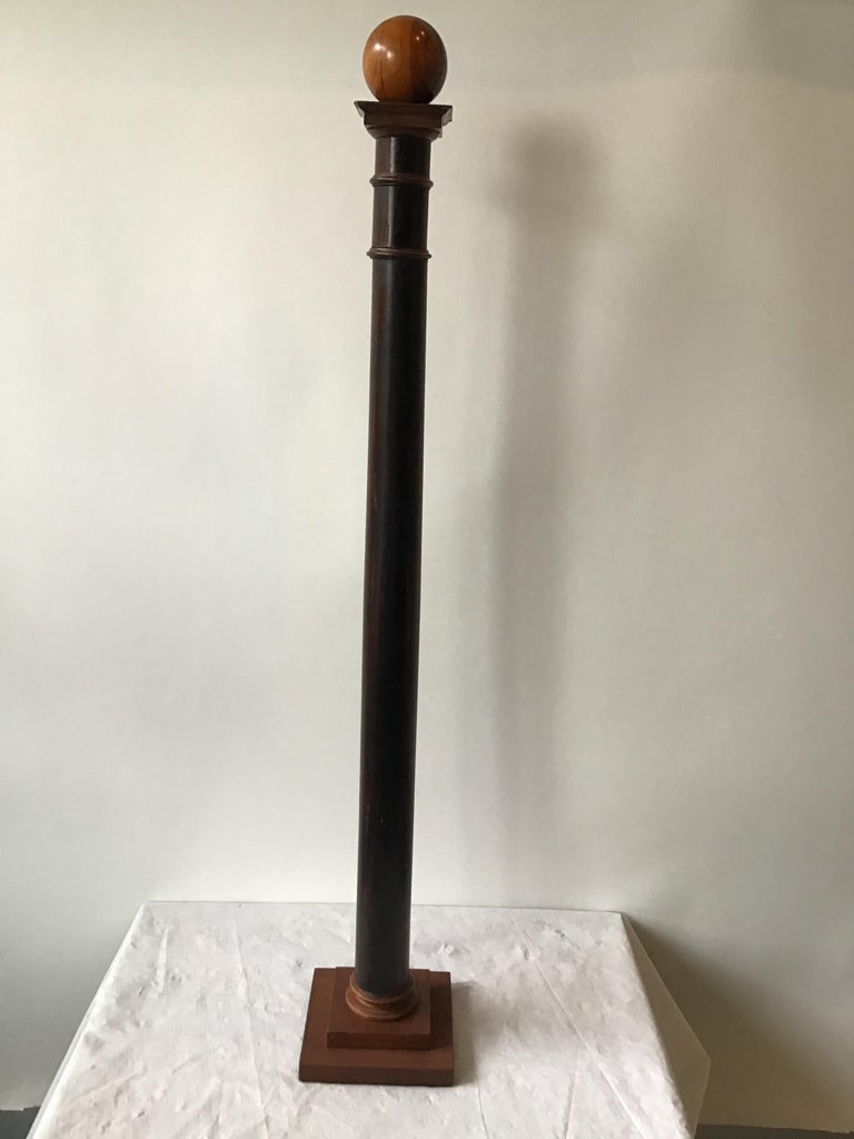 Pair of Tall Decorative Wood Columns For Sale at 1stDibs