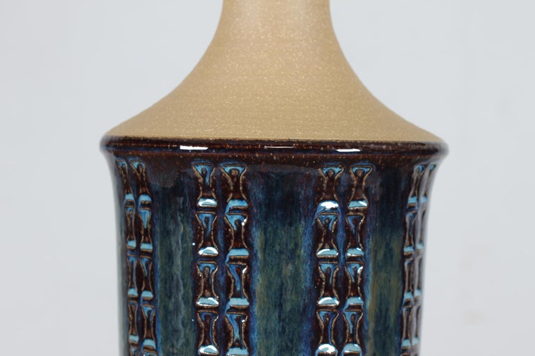 Pair of Tall Stoneware Table Lamps by Maria Philippi for Søholm ...