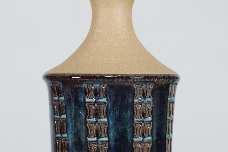 Pair of Tall Stoneware Table Lamps by Maria Philippi for Søholm ...