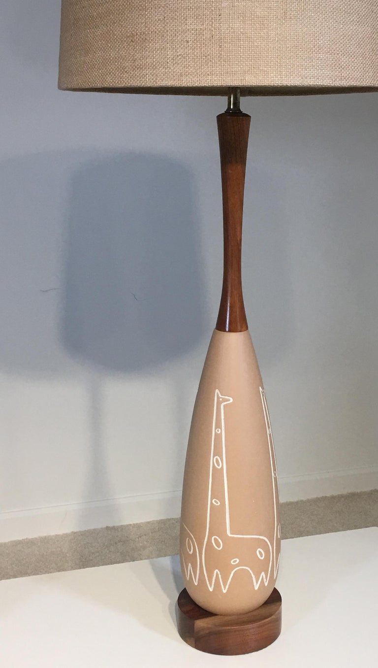 Pair of Tall Table Lamps by Raymor For Sale at 1stdibs