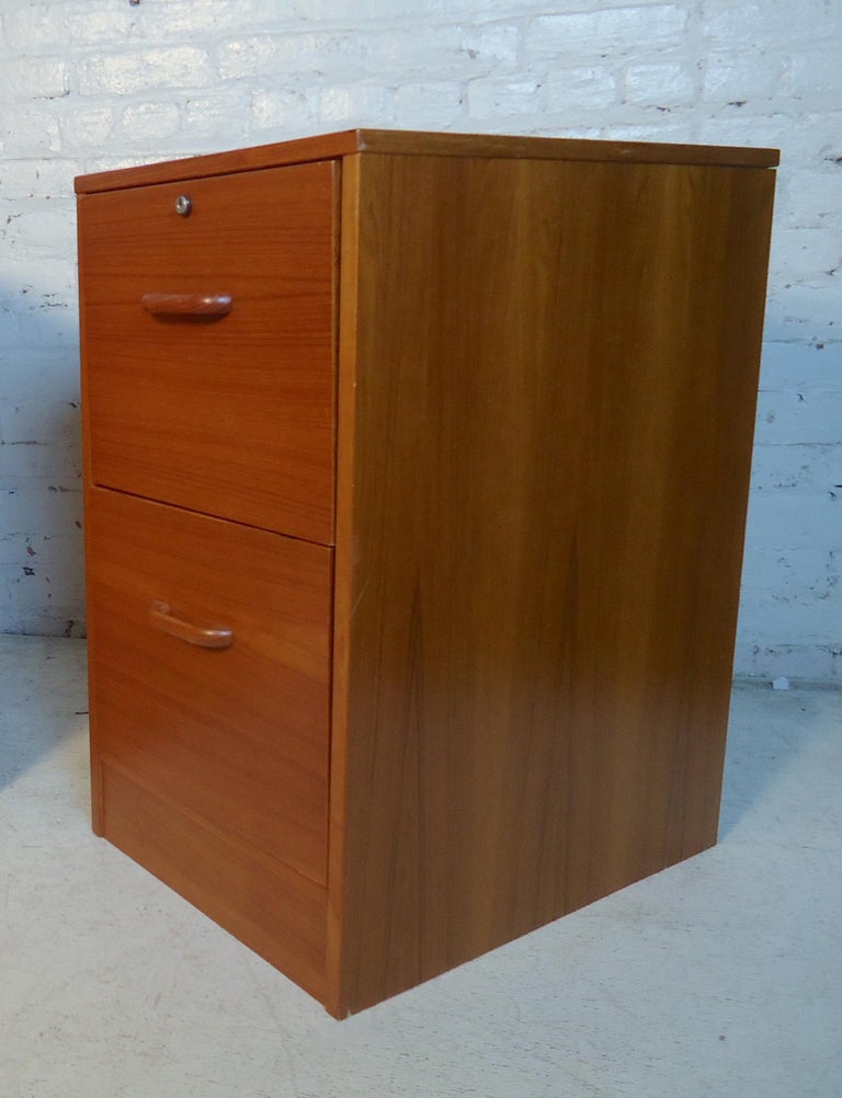 Pair of Teak File Cabinets at 1stDibs