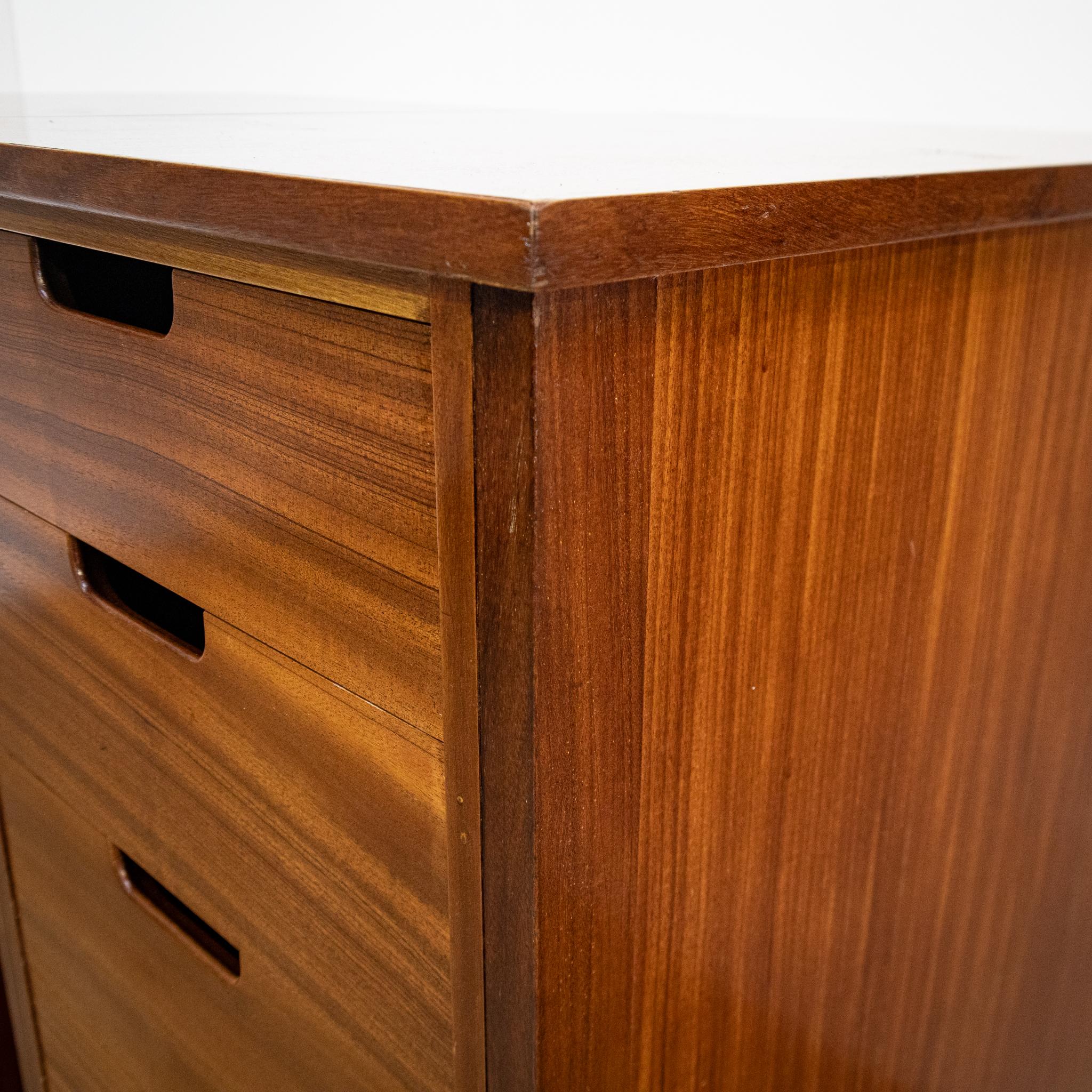 Pair of Teak and Mahogany Chests For Sale at 1stDibs
