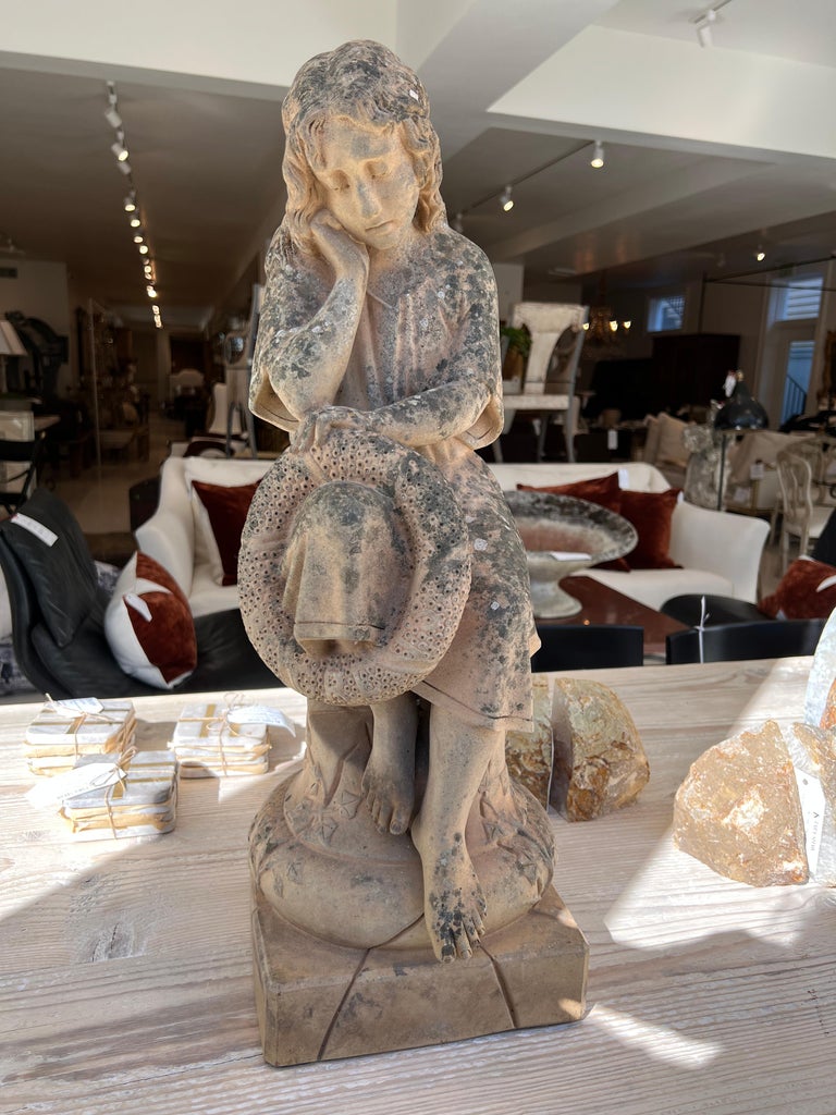 Pair of Terracotta Angels For Sale at 1stDibs