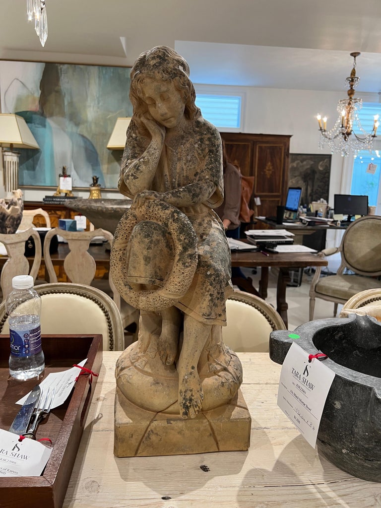 Pair of Terracotta Angels For Sale at 1stDibs