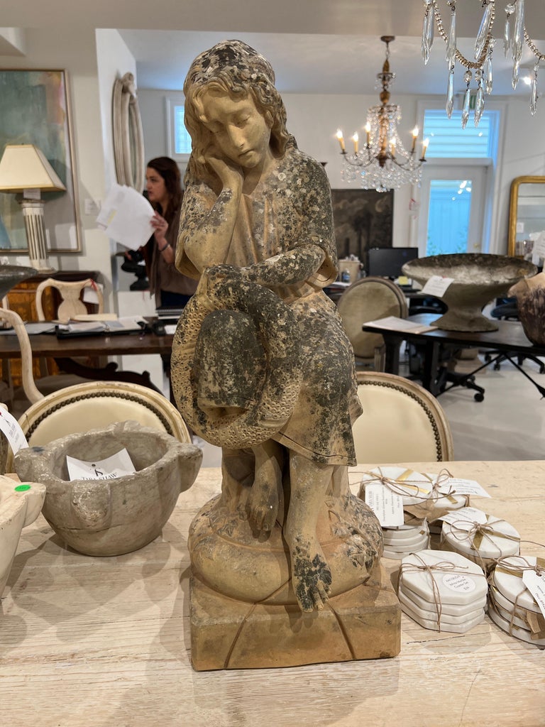 Pair of Terracotta Angels For Sale at 1stDibs