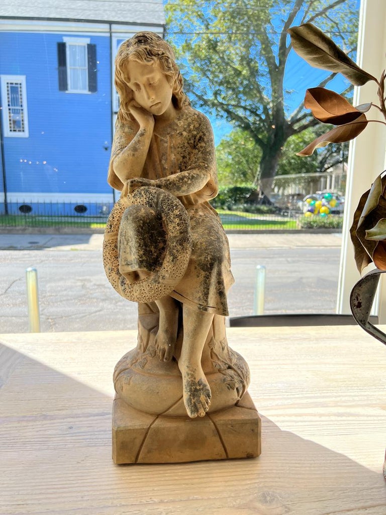 Pair of Terracotta Angels For Sale at 1stDibs