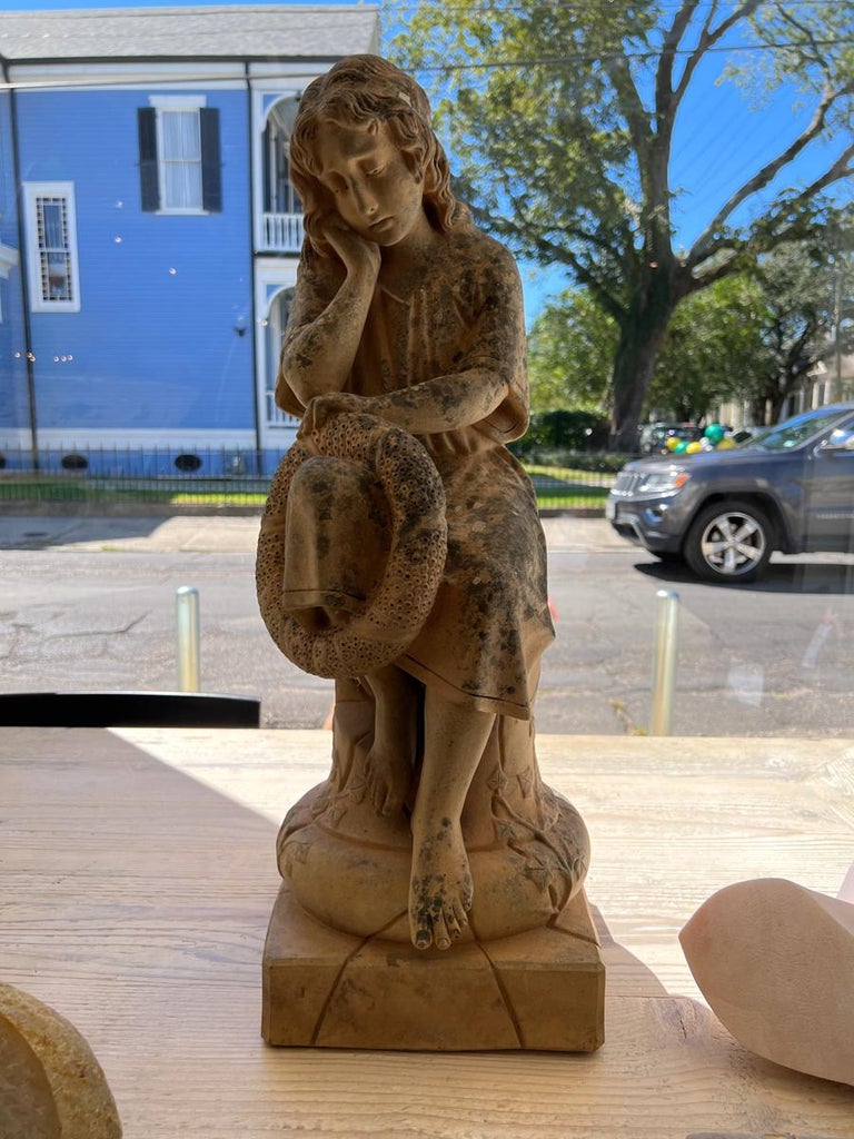 Pair of Terracotta Angels For Sale at 1stDibs