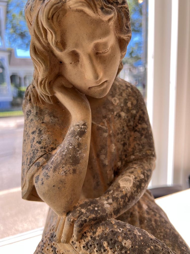 Pair of Terracotta Angels For Sale at 1stDibs