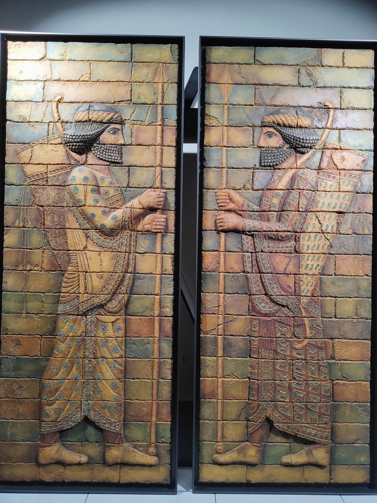 Pair of Terracotta Reliefs of Persian Archers, Mid-20th Century For ...