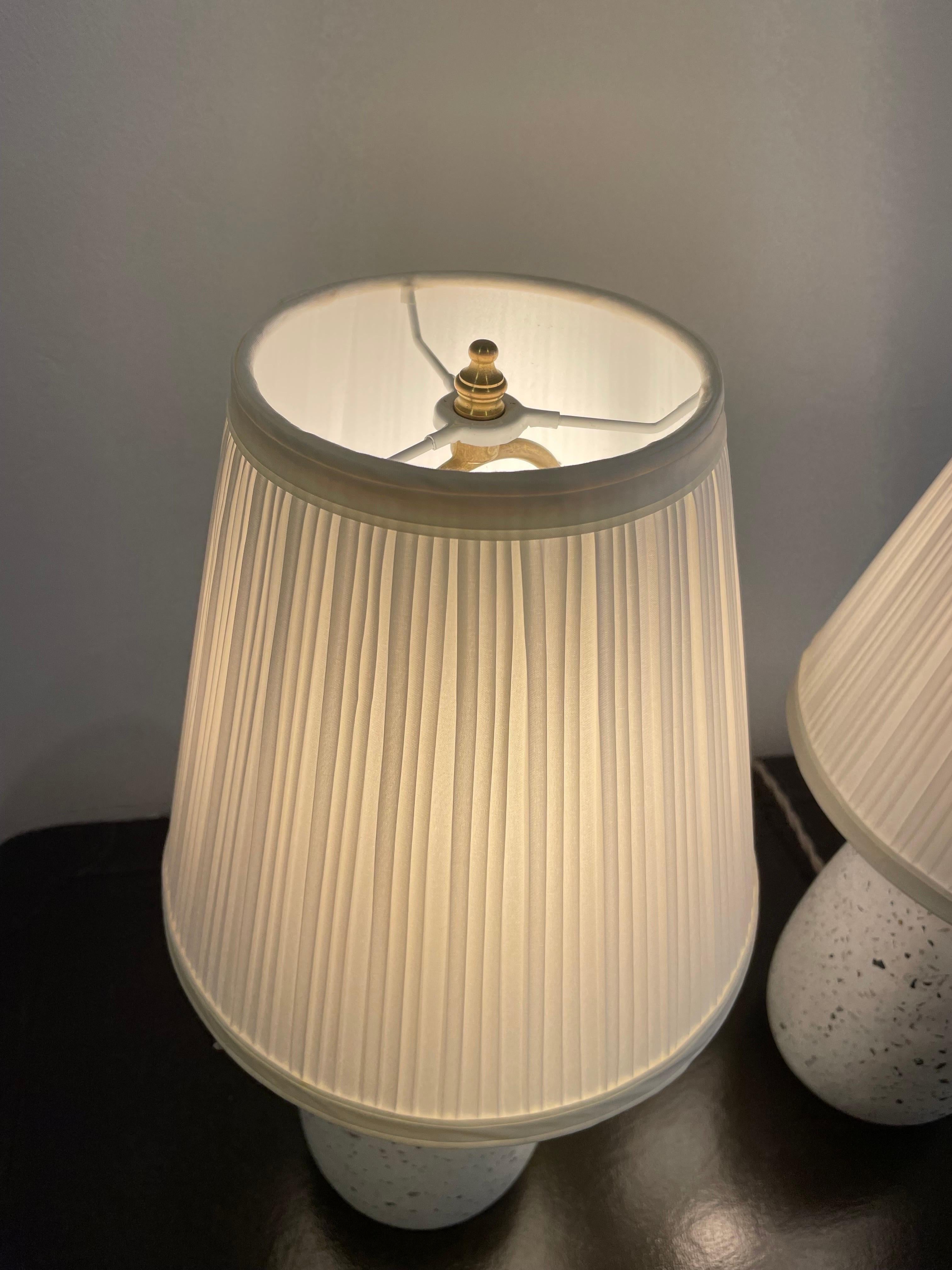 Pair of Terrazzo Stone Base Table Lamps For Sale at 1stDibs | stone ...