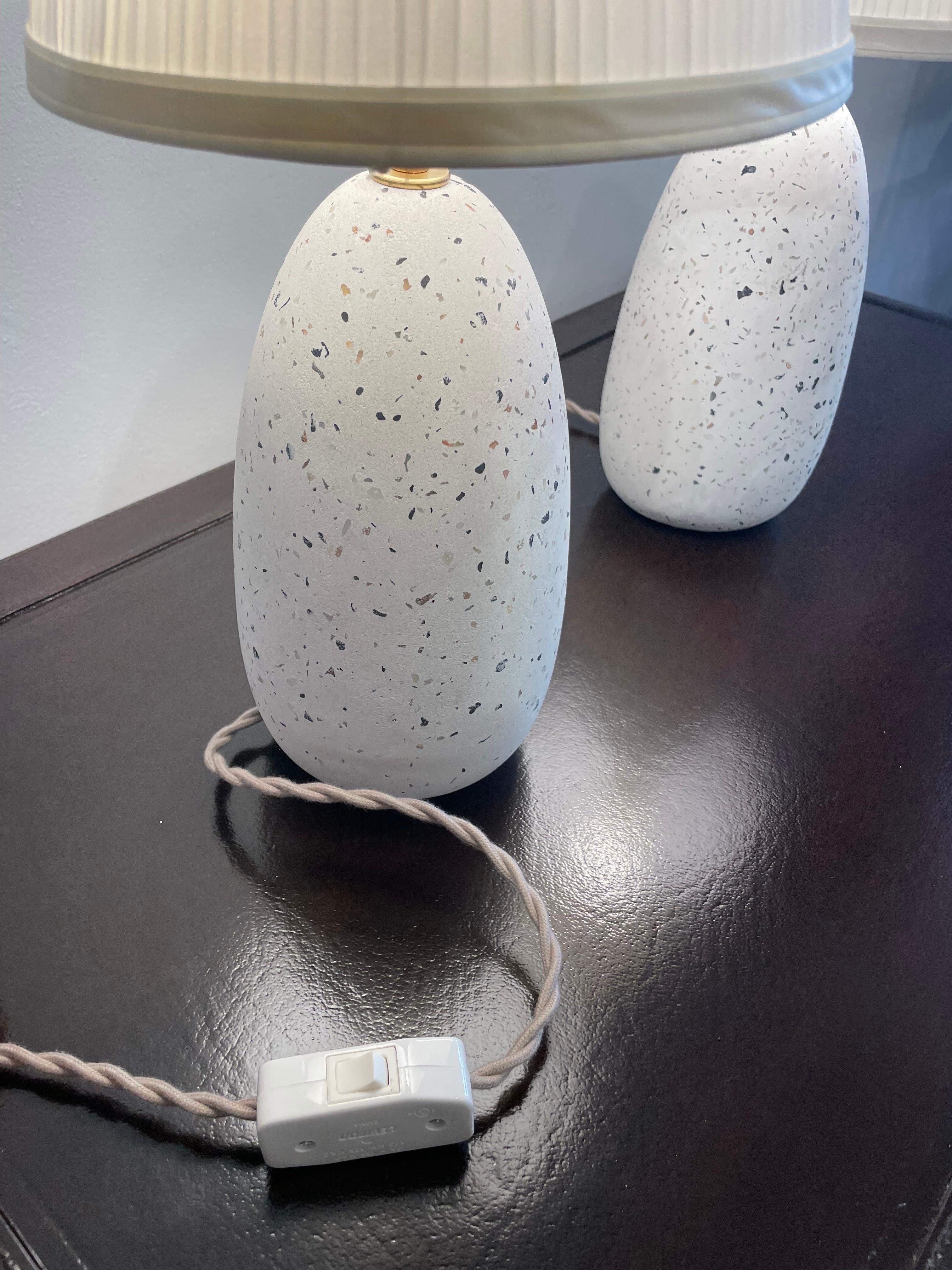 Pair of Terrazzo Stone Base Table Lamps For Sale at 1stDibs | stone ...
