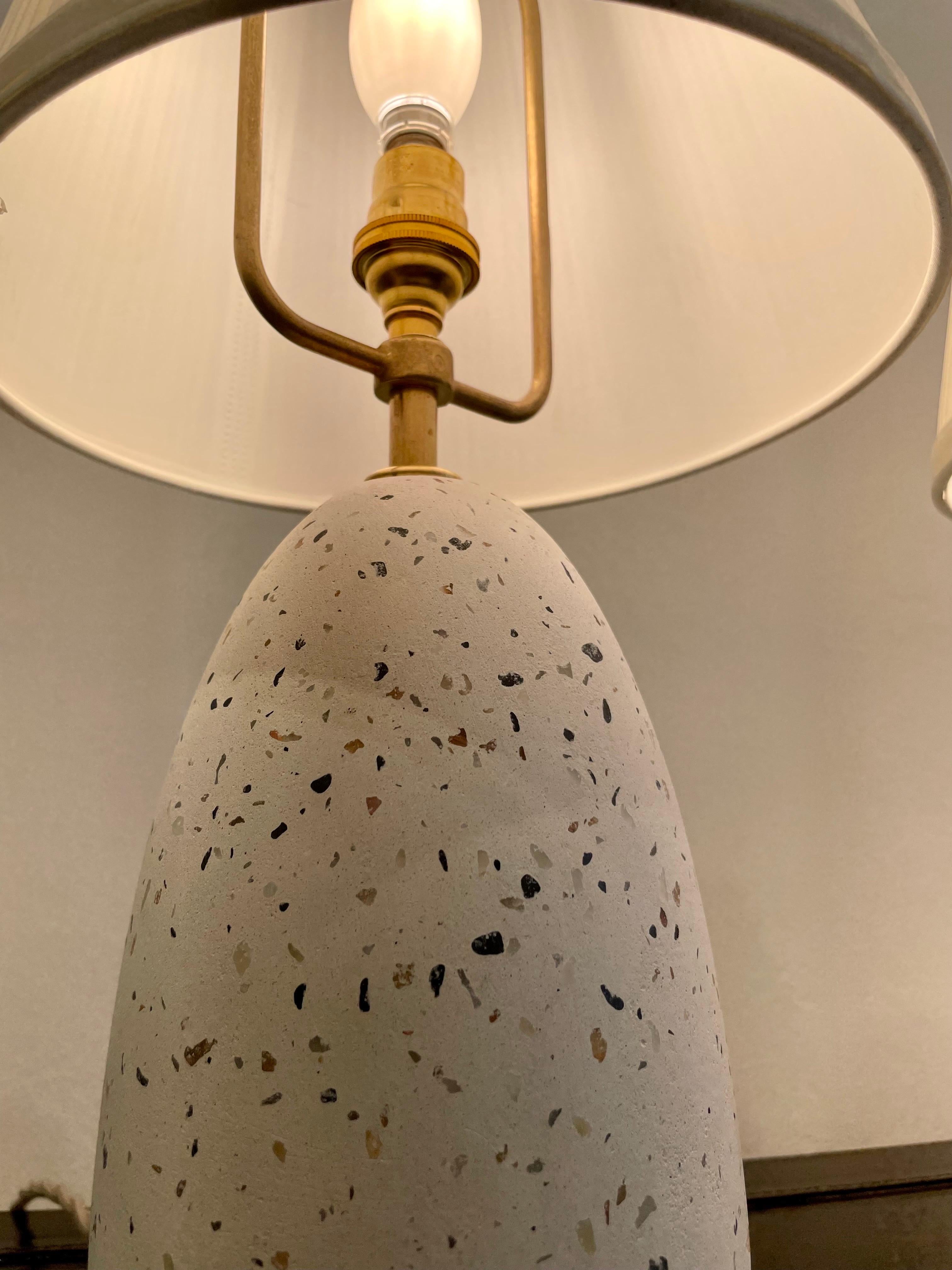 Pair of Terrazzo Stone Base Table Lamps For Sale at 1stDibs | stone ...