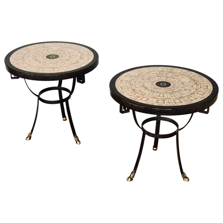 Pair of Tessellated Stone Cocktail Tables by Maitland Smith For Sale at ...