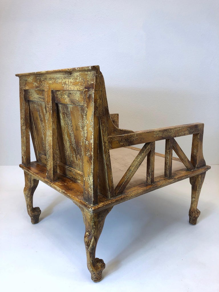 Pair of Thebes Club Chairs by Randolph and Hein for Steve Chase For ...