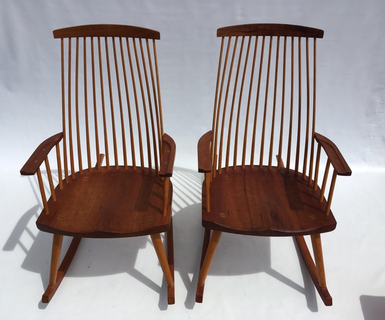 Pair of Thomas Moser Rocking Chairs at 1stDibs