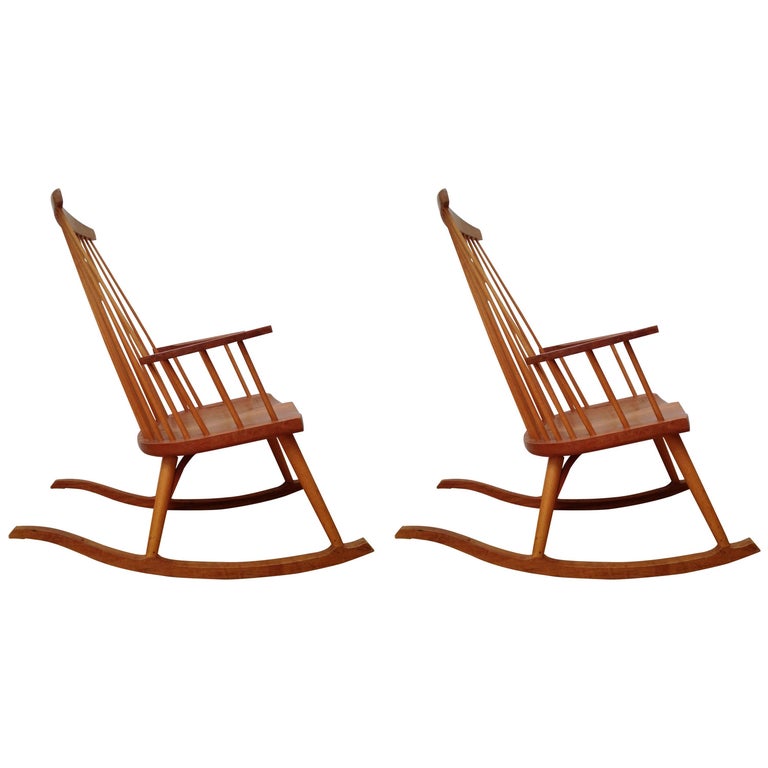 Pair of Thomas Moser Rocking Chairs at 1stDibs
