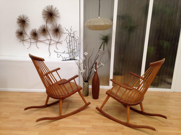 Pair of Thomas Moser Rocking Chairs at 1stDibs