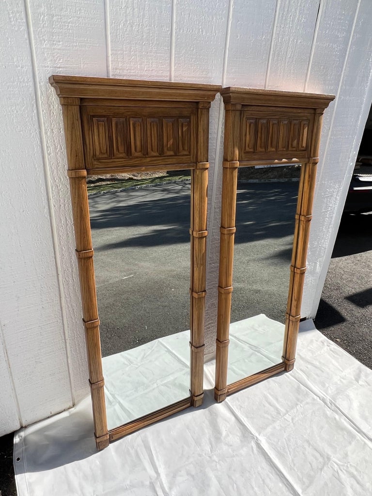 Pair of Thomasville Mid Century Wall Mirrors circa 1970's For Sale at ...