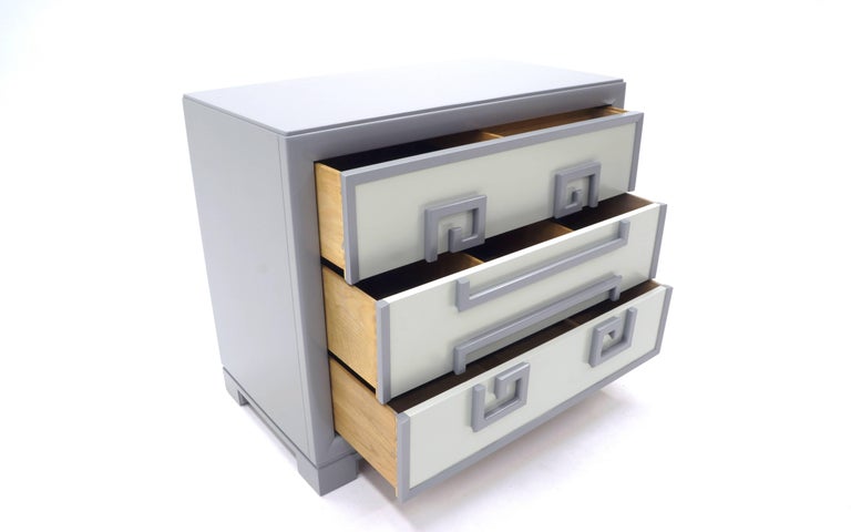 Pair of Three-Drawer Dressers by Kittinger, Expertly Restored, Greek ...