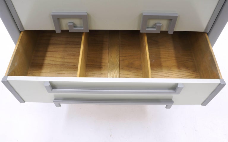 Pair of Three-Drawer Dressers by Kittinger, Expertly Restored, Greek ...