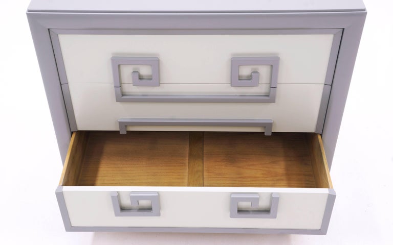 Pair of Three-Drawer Dressers by Kittinger, Expertly Restored, Greek ...
