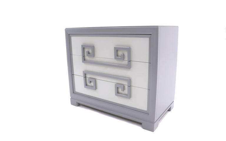 Pair of Three-Drawer Dressers by Kittinger, Expertly Restored, Greek ...