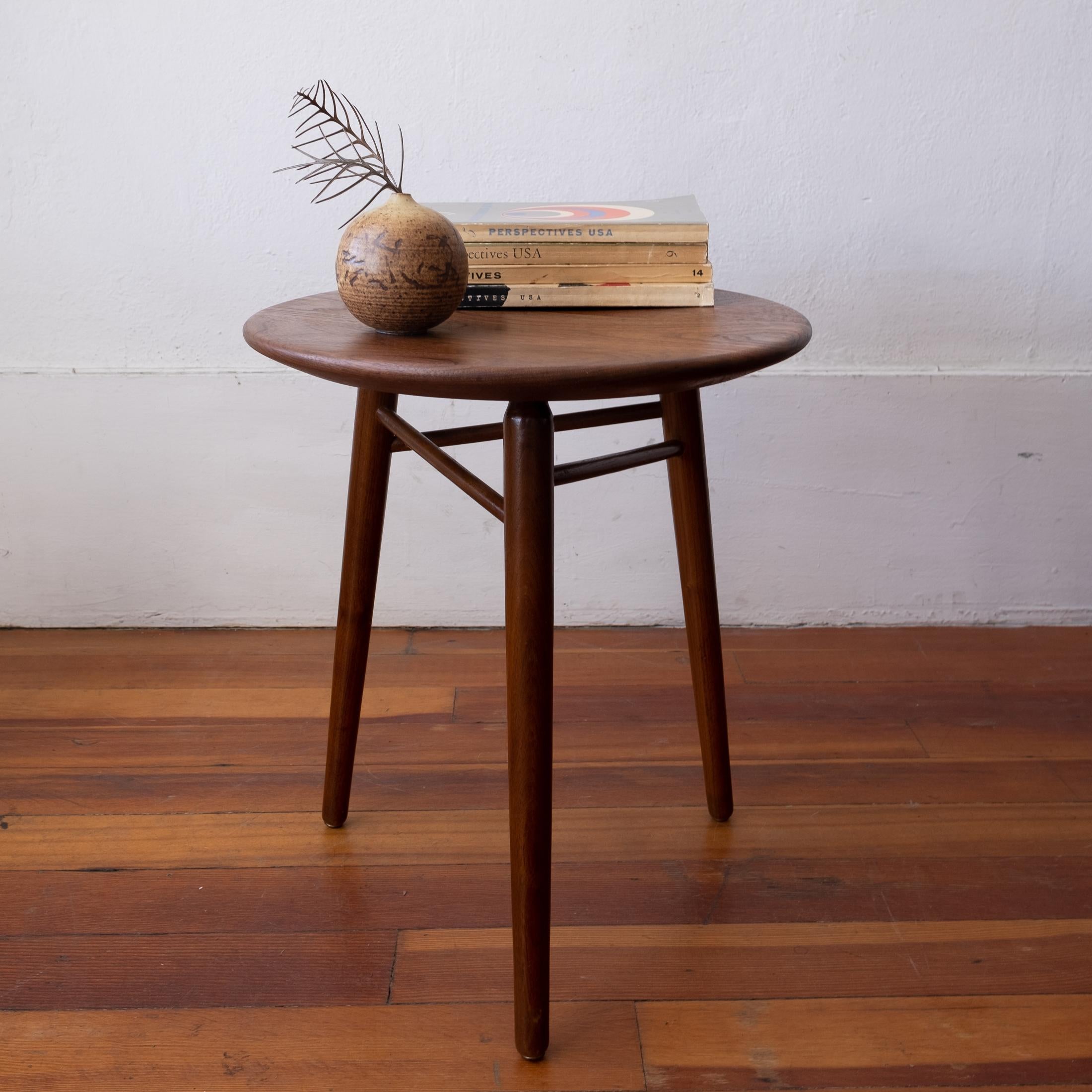 Pair of Three Leg Stools or Side Tables by Kipp Stewart and Stewart ...