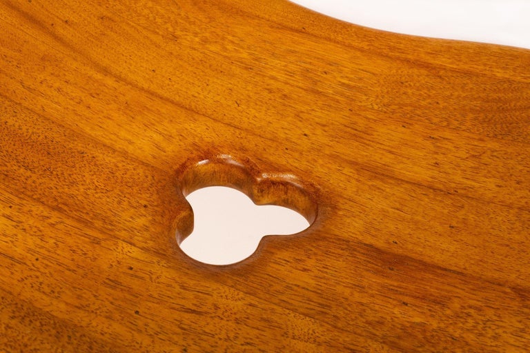 Pair of Three Legged Trefoil Design Stools in the Style of Adolf Loos ...