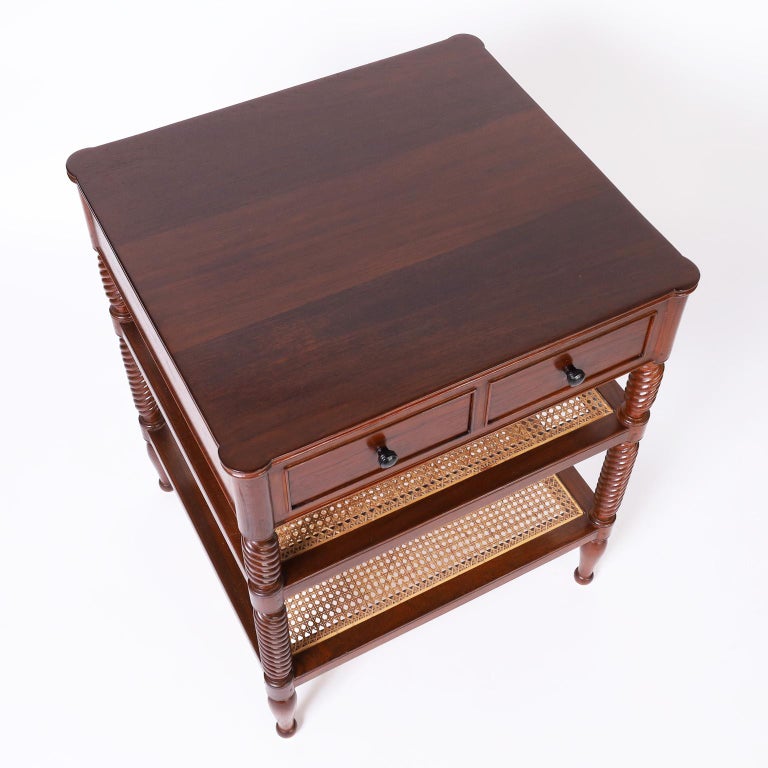 Pair of Three Tiered Stands or Tables at 1stDibs