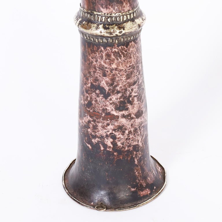 Pair Of Tibetan Telescopic Horns Or Dungchens For Sale At 1stdibs