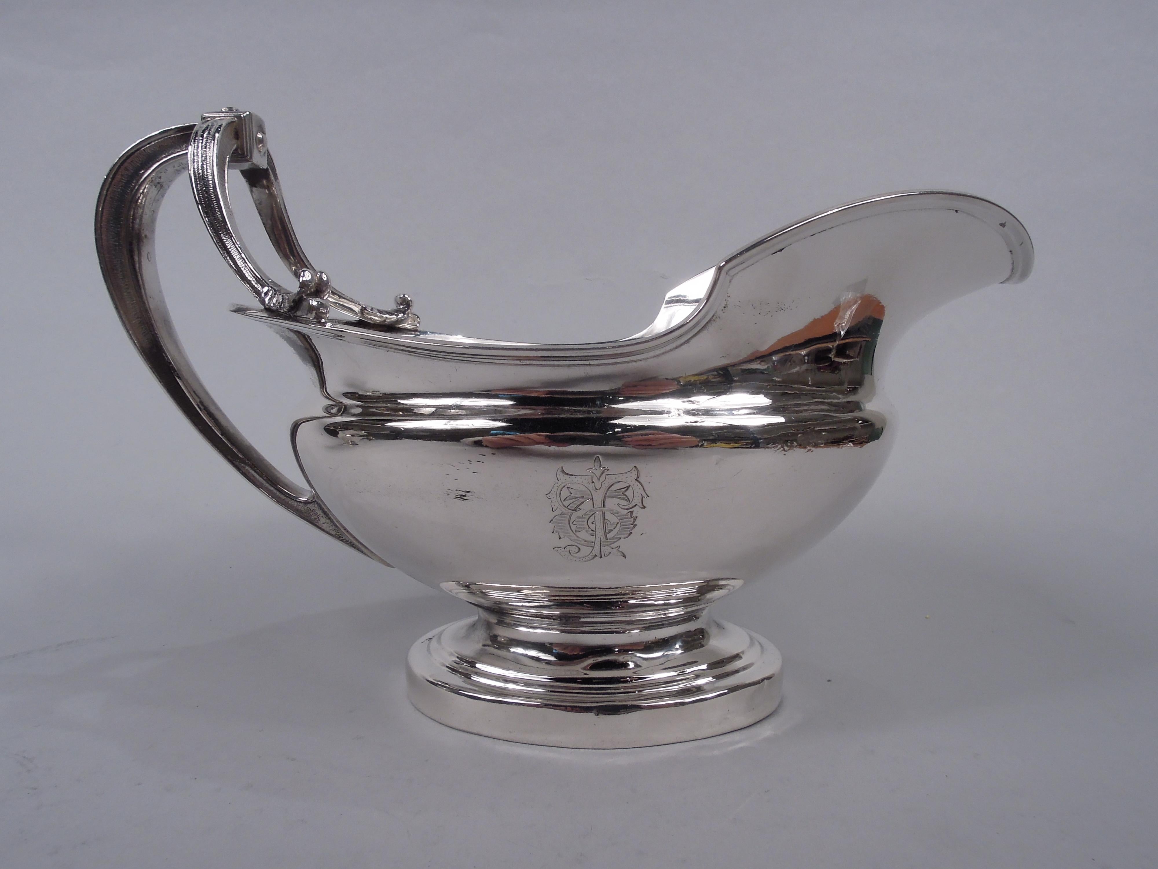 Pair of Tiffany Greek Revival Sterling Silver Gravy Boats For Sale at ...